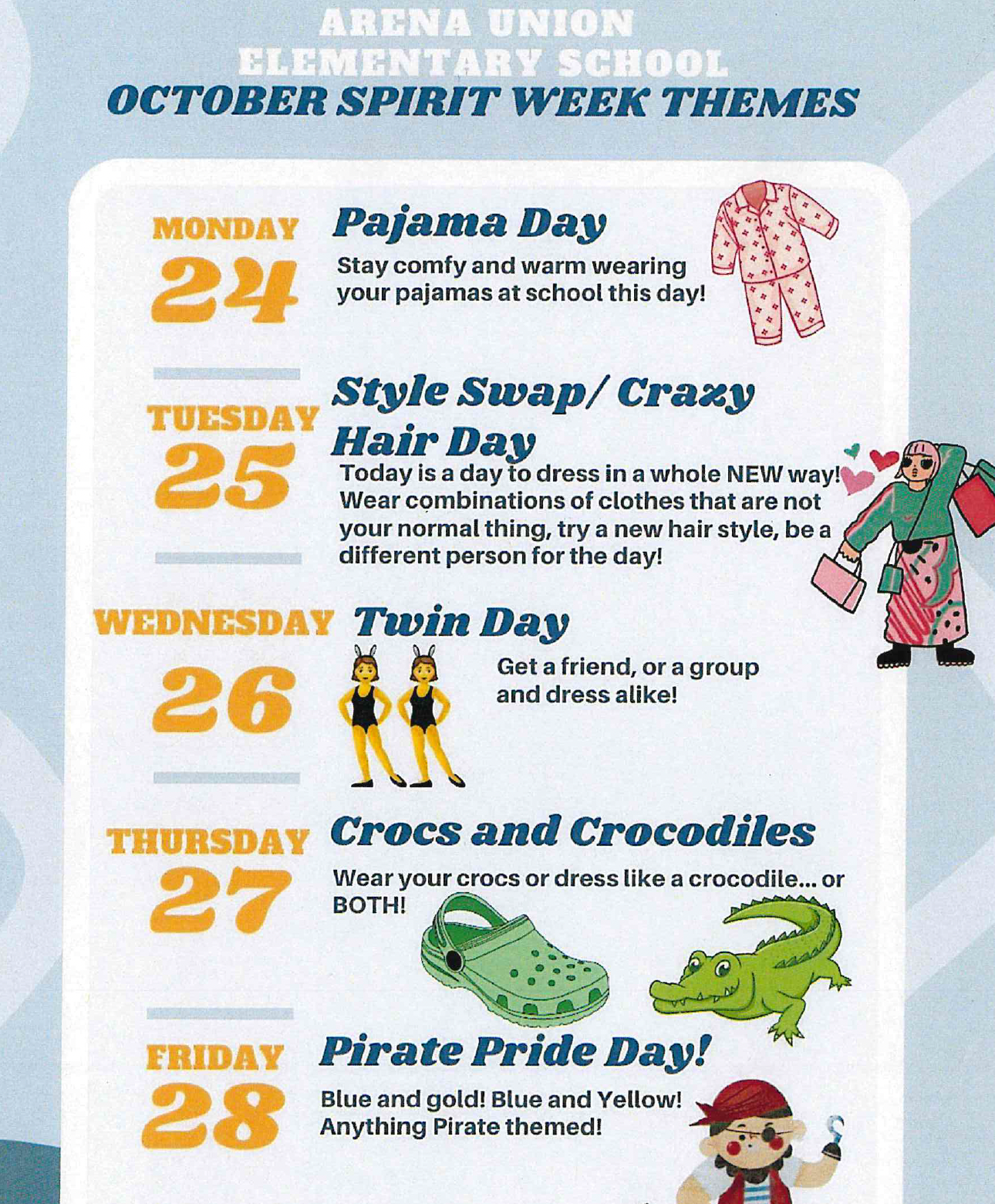 Spirit Week - Arena Elementary School