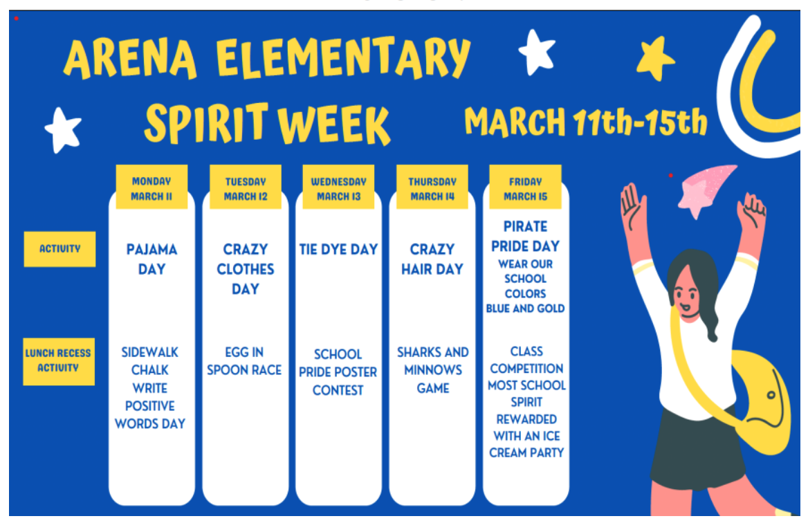 Spirit Week! - Arena Elementary School